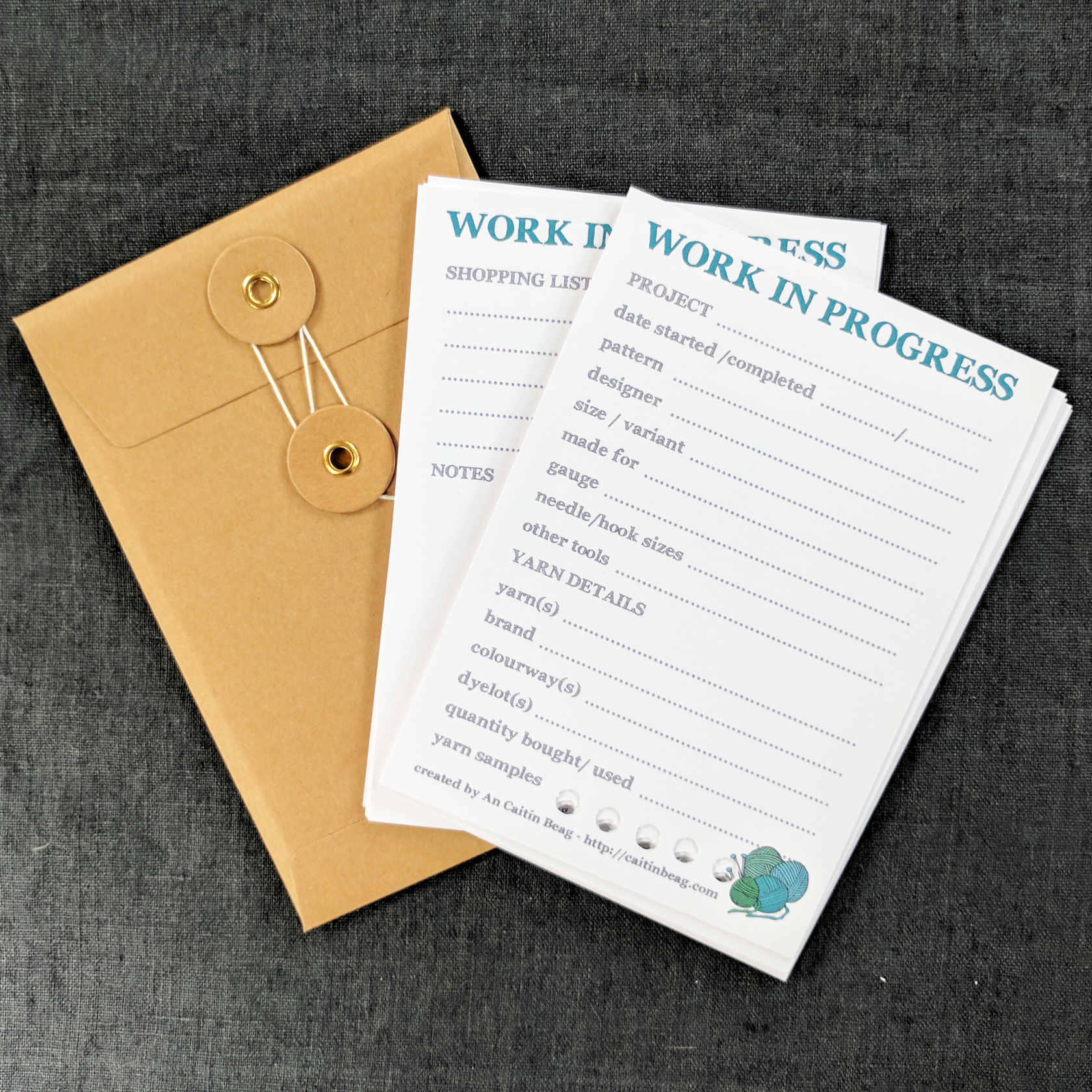 Work In Progress cards – An Caitín Beag